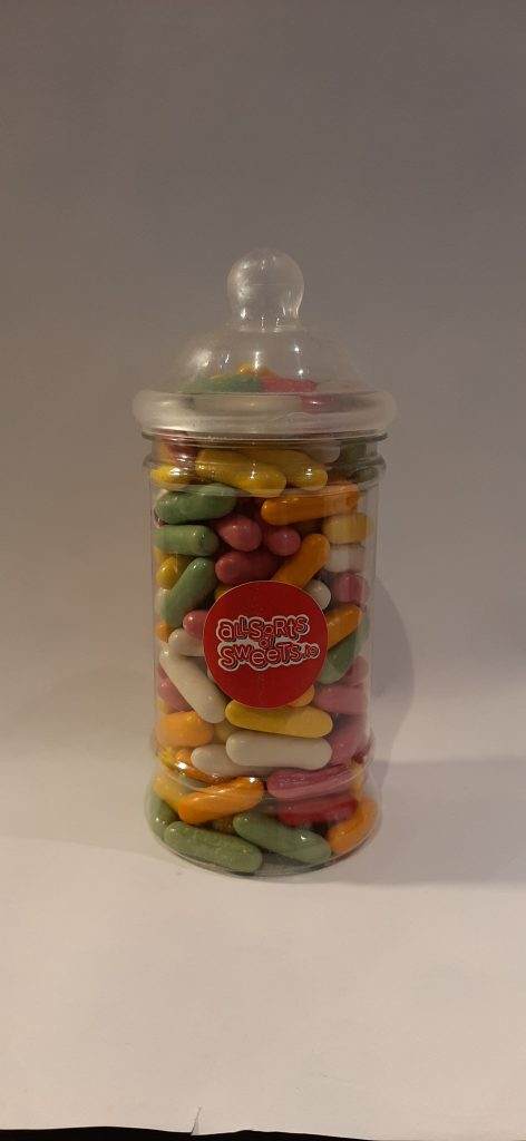 Liquorice Comfits 400g Jar - ALLSORTS OF SWEETS